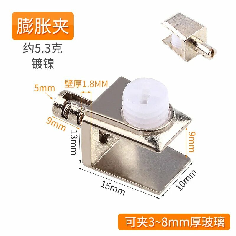 Держатель для стекла из цинкового сплава, 4 шт, опорный кронштейн для деревянной полки, мебельная фурнитура, аксессуары, ручной инструмент