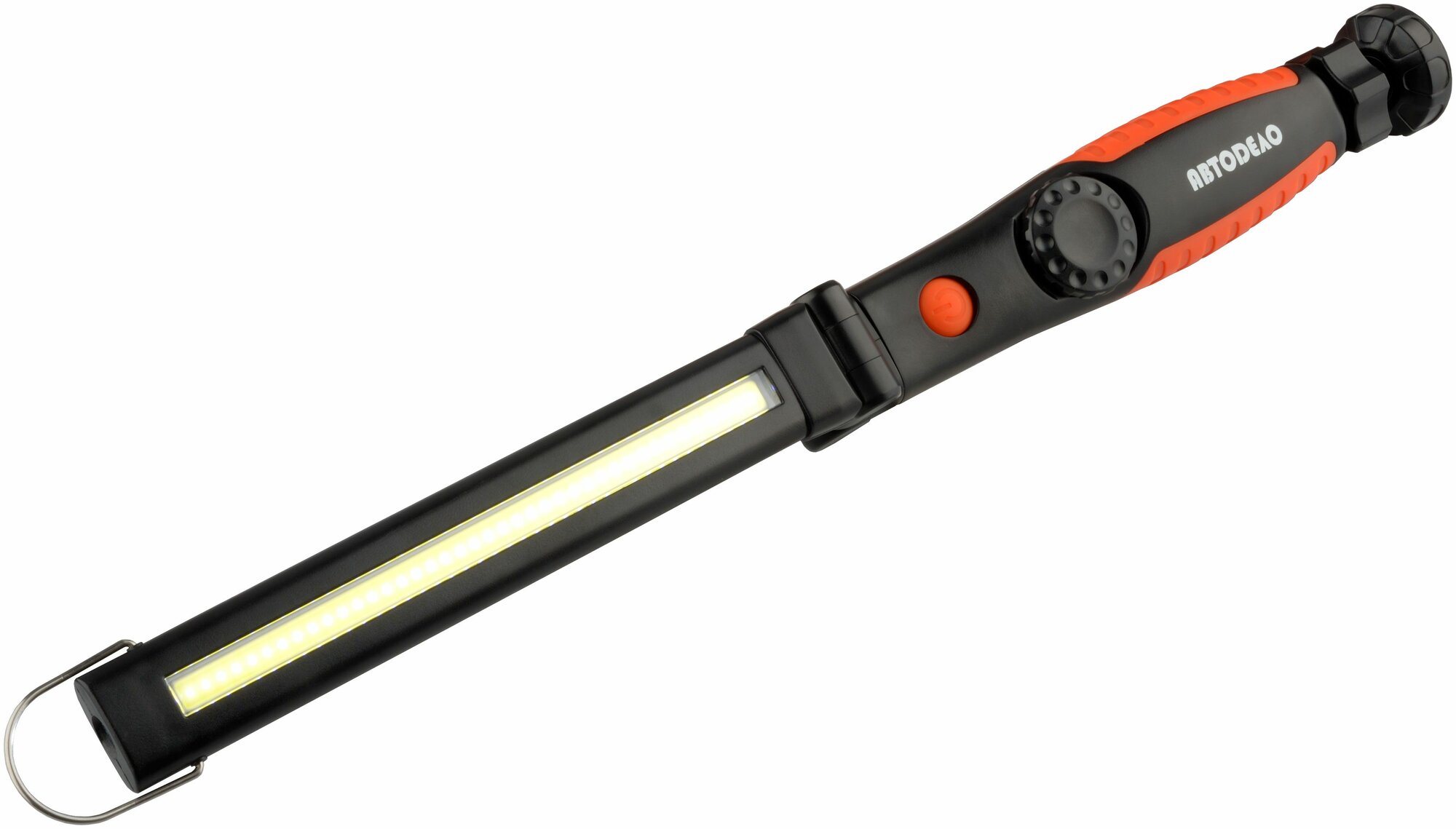 Фонарь светодиодный инспекционный поворотный 5W COB+3W LED, 400Lm, Li-ion 2000mAh (АвтоDело) 44309