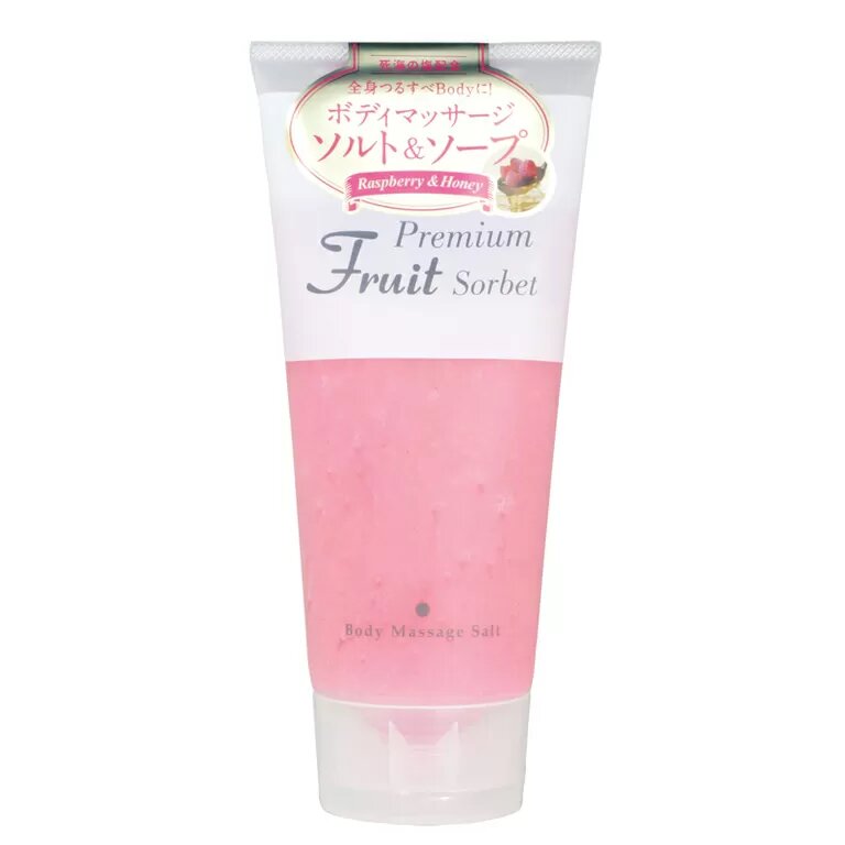 COSMEPRO Premium Sorbet Премиальный фруктовый скраб-сорбет для тела на основе соли «Малина» 500 гр