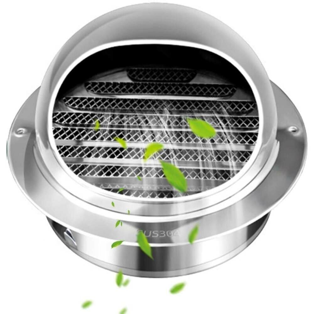 Вентиляционная заглушка из нержавеющей стали 304 — диаметр 15 см, прочная и устойчивая к коррозии, для вытяжной вентиляции на крыше, в системах отопления, вентиляции и кондиционирования воздуха