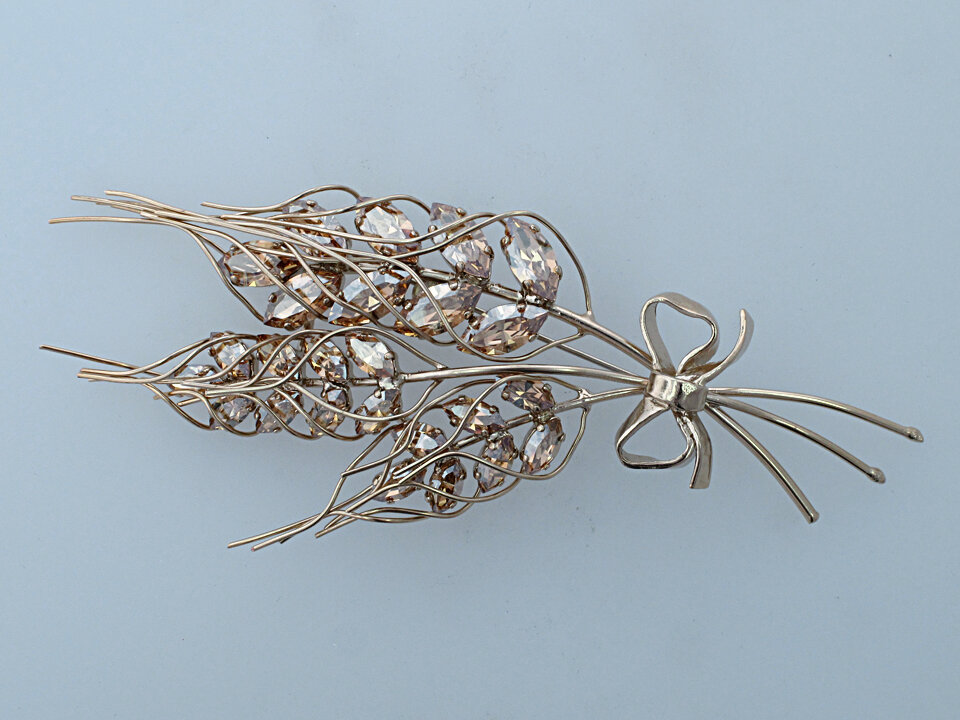 Брошь, кристаллы Swarovski