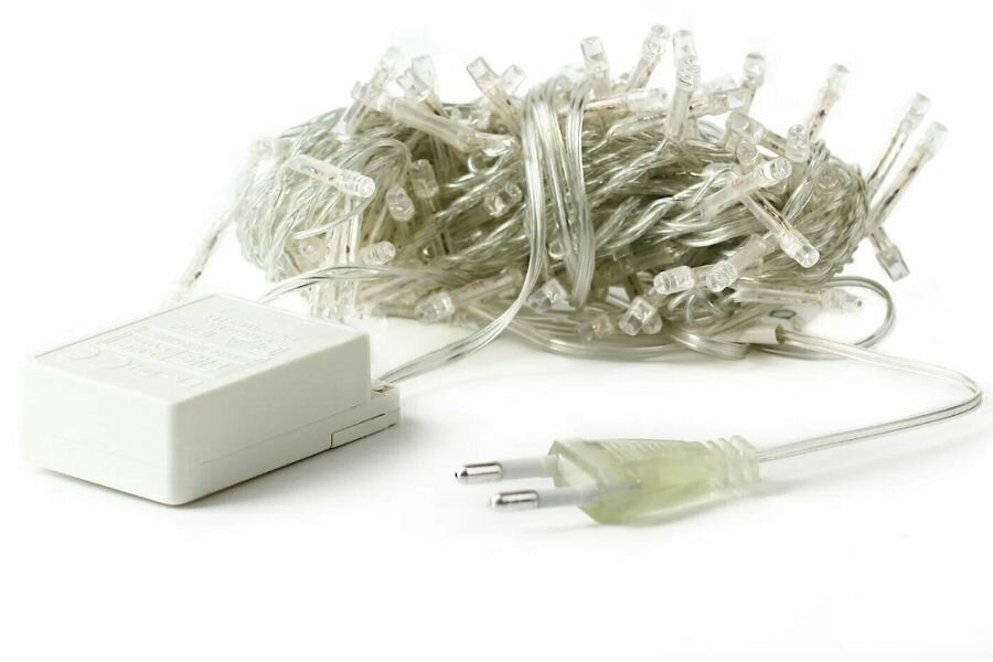 Гирлянда светодиодная 15 м 200L Белый 8 режимов