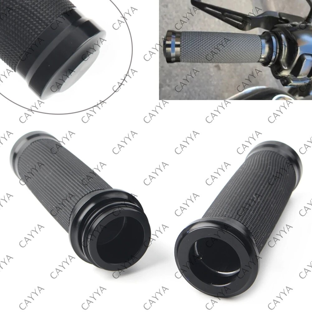 Черный 1-дюймовый руль с ЧПУ для Harley Davidson Touring Sportster Dyna FXS