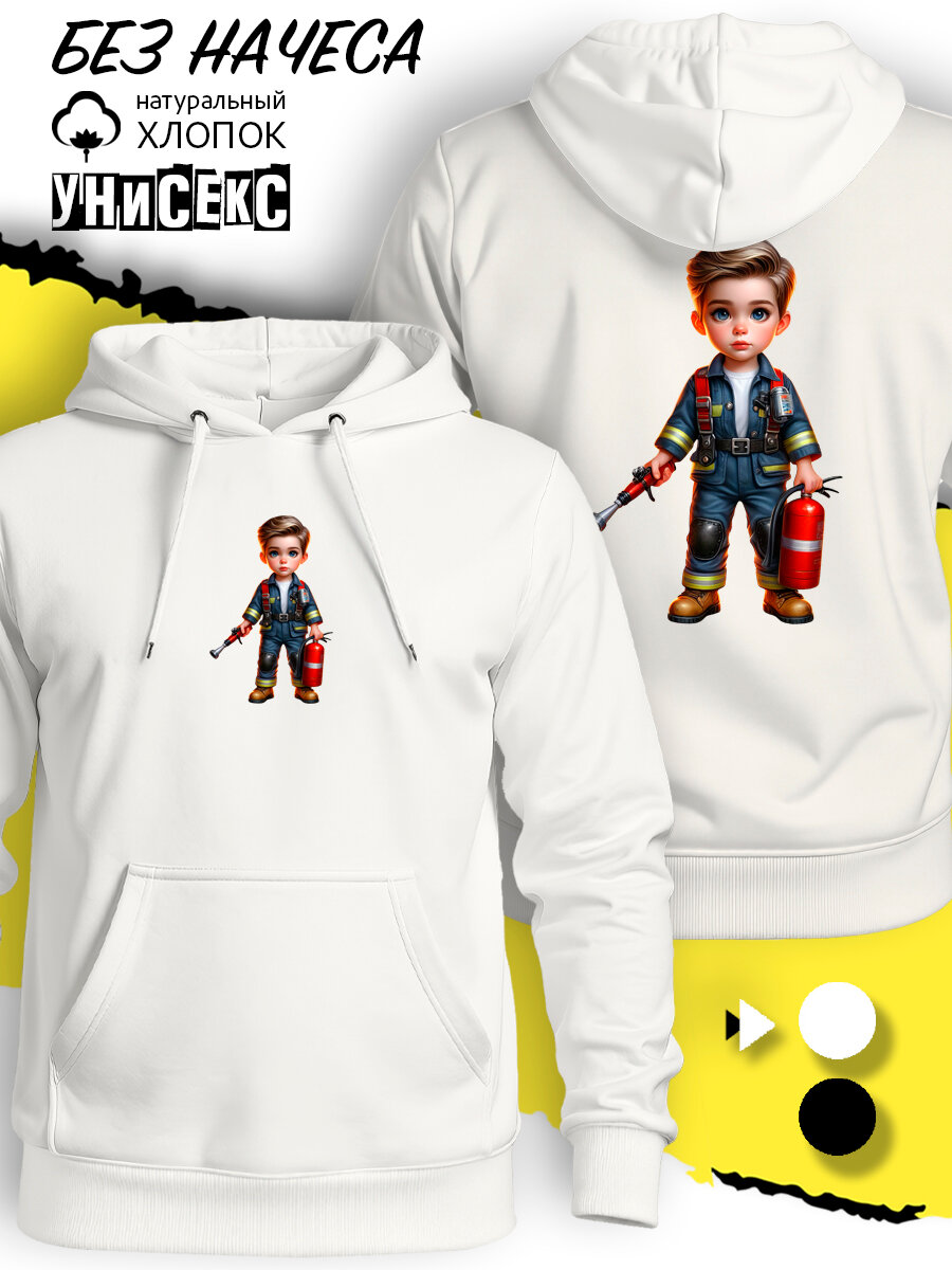 Худи Толстовка свитшот мальчик пожарный