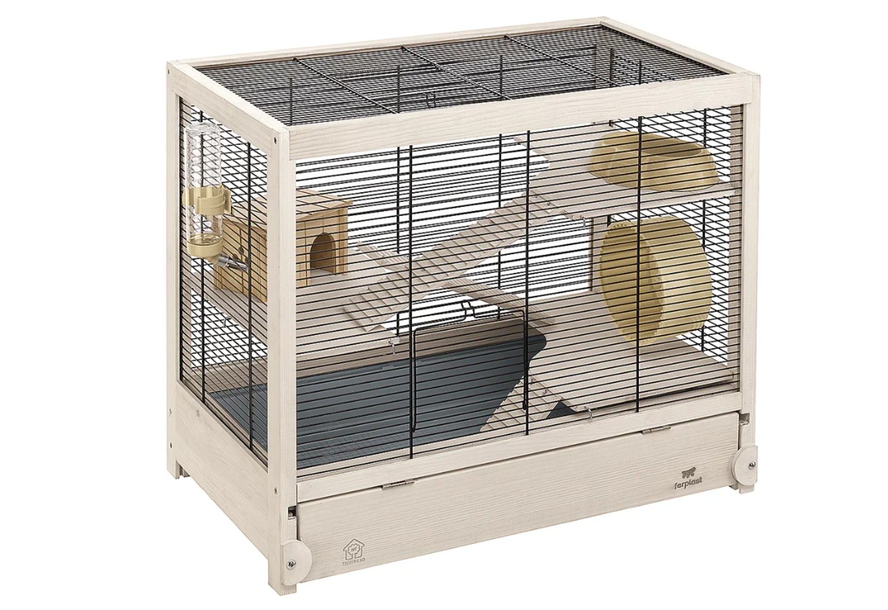 Клетка для хомяков и мышей Ferplast Hamsterville деревянная, 60х34х49 см