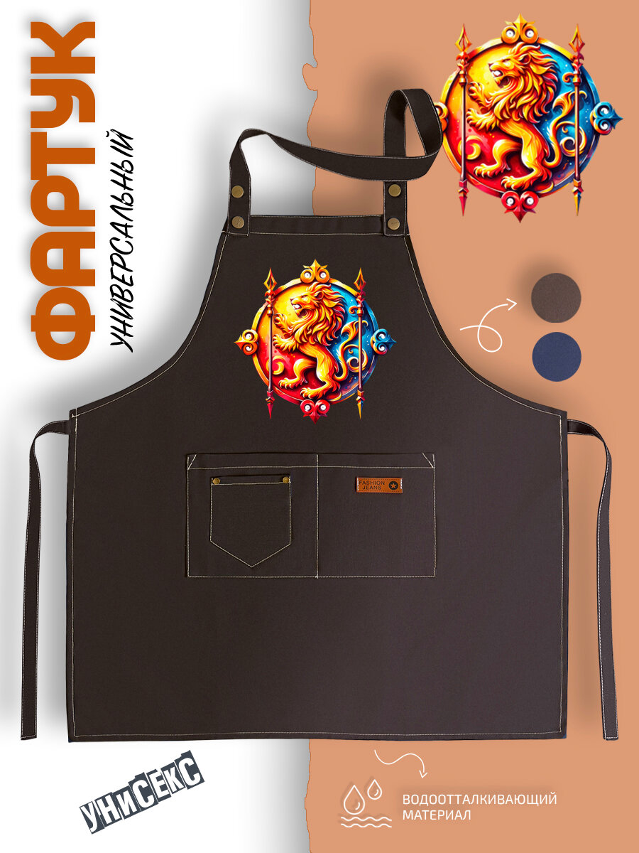 Сумка шоппер логотип Гриффиндор Гарри Поттер Harry Potter универсальный с принтом поварской