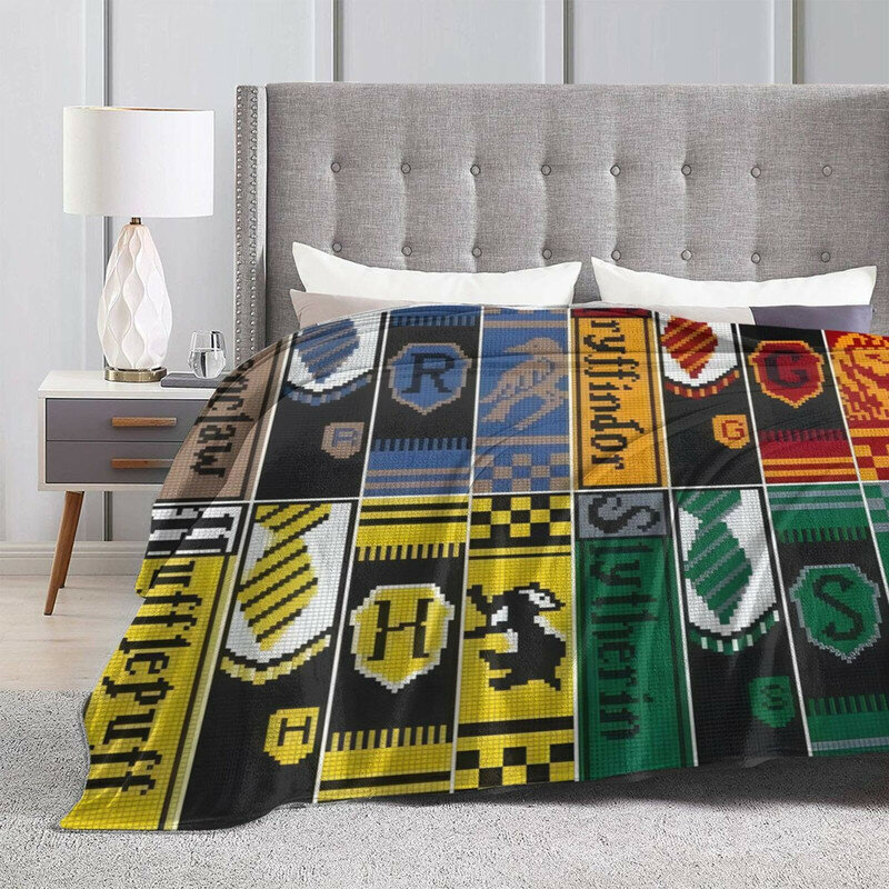 Harry Potter Плед Hogwarts Пледы Хогвартс Гарри Поттер Gryffindor Hufflepuff Ravenclaw Slytherin