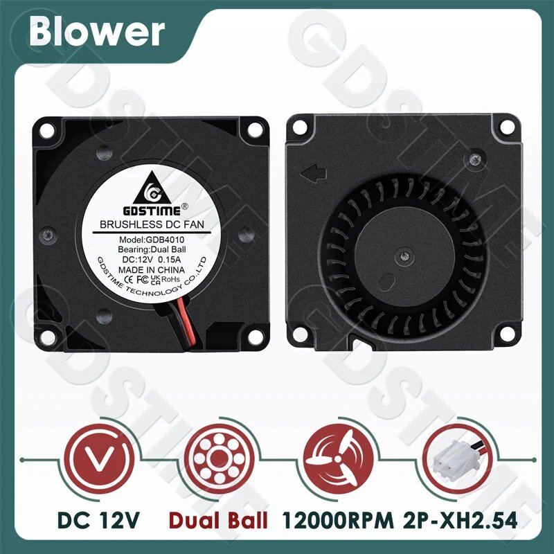 Gdstime GDB4010 12V Бесщеточный вентилятор 12000RPM
