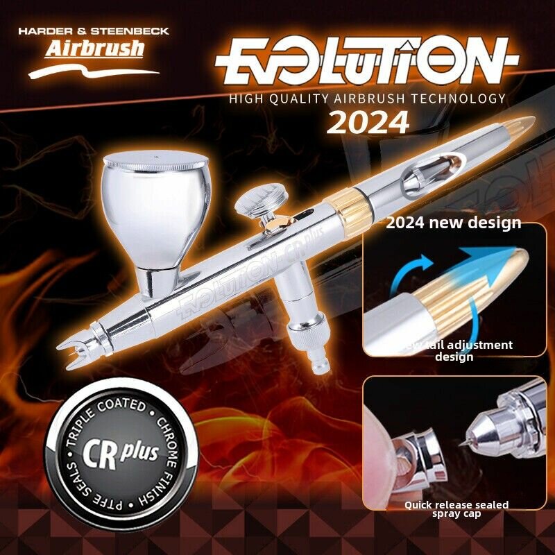 Hansa Harder & Steenbeck Aerografo Evolution 2024 CR Plus SOLO 0.28MM 121231 Пневматический распылитель