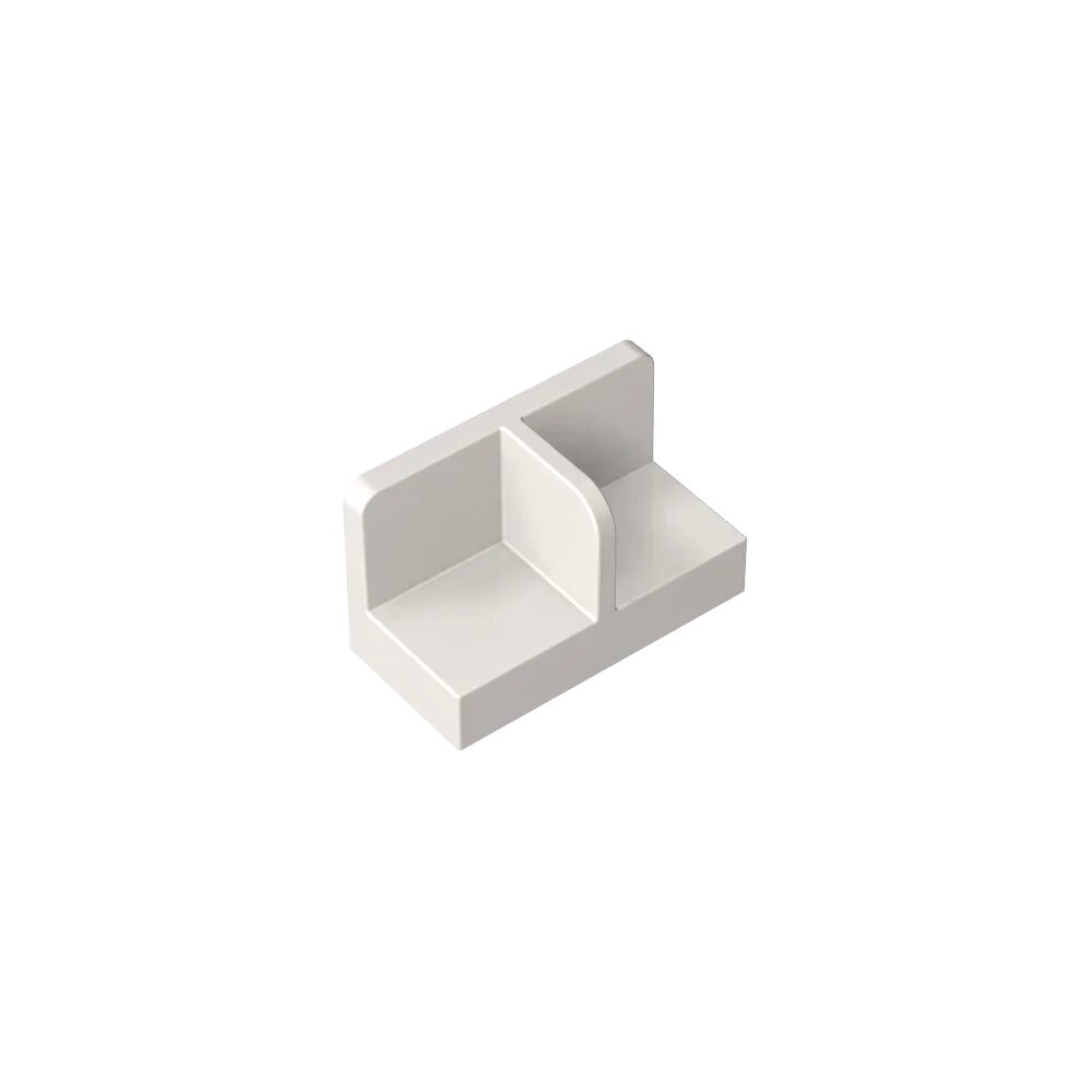 Gobricks панель 1x2x1, Белый (090), 18+