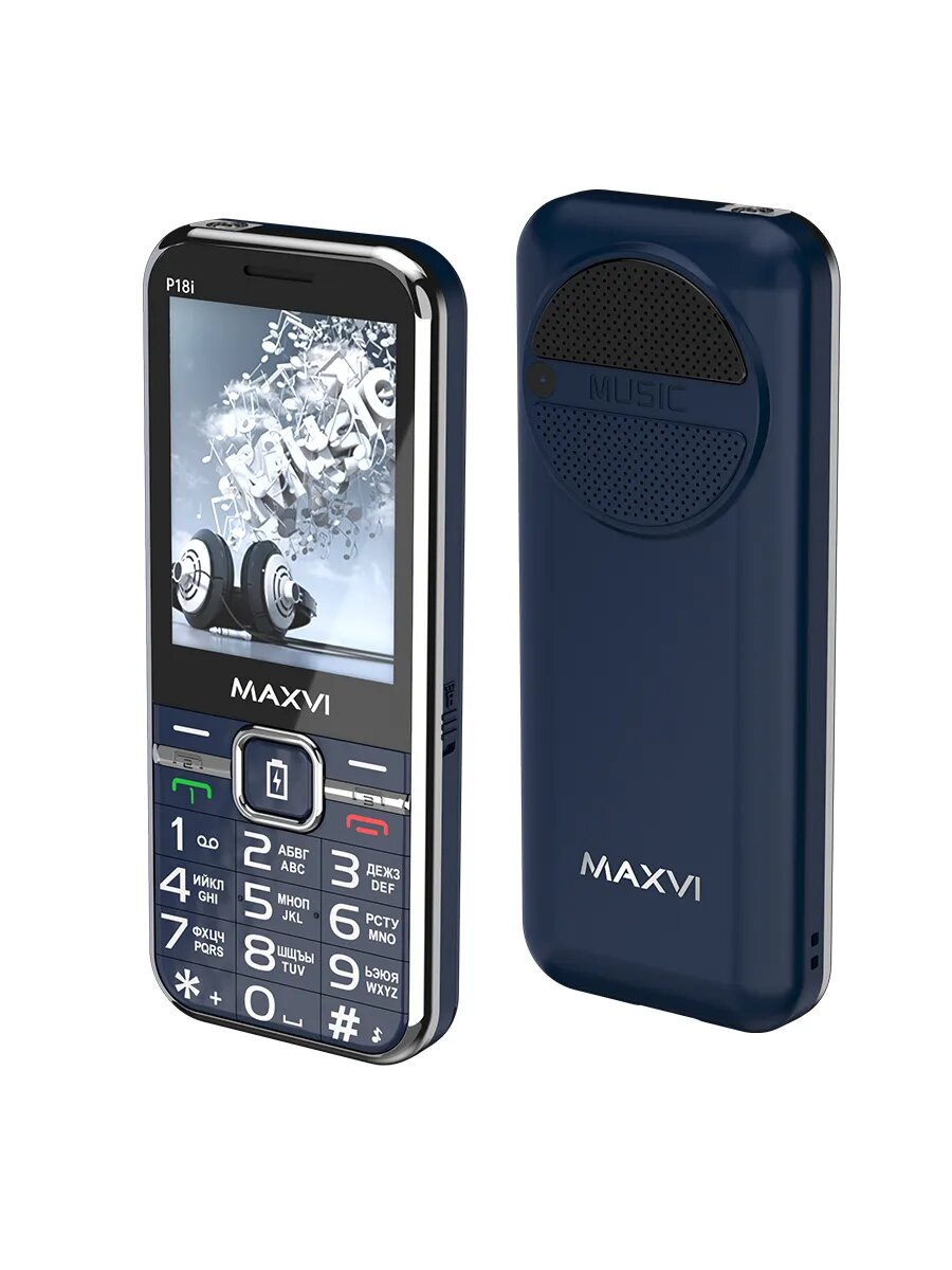 Мобильный телефон P18i BT-3SIM синий