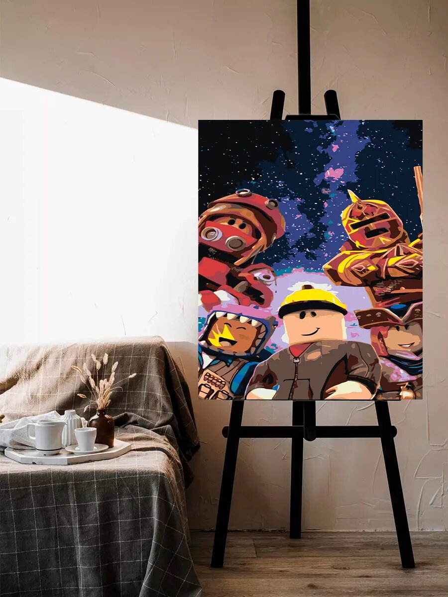 Картина по номерам Роблокс Видеоигра Roblox Онлайн-Игра