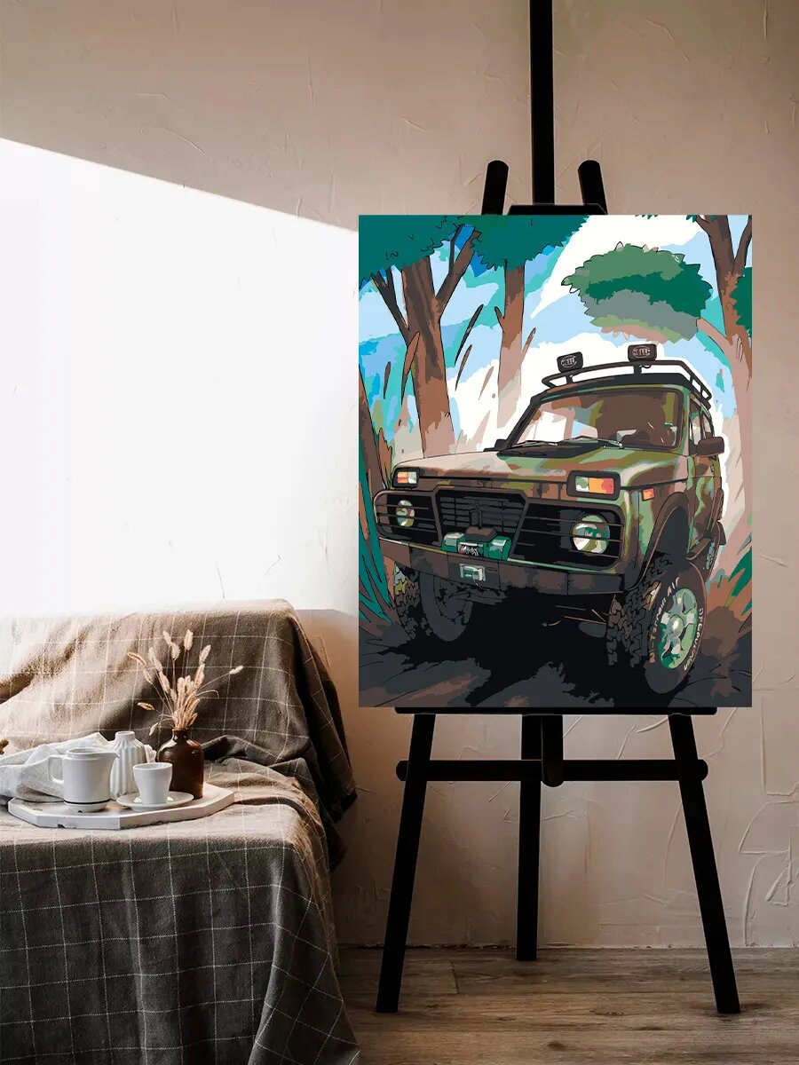 Картина по номерам Нива-2121