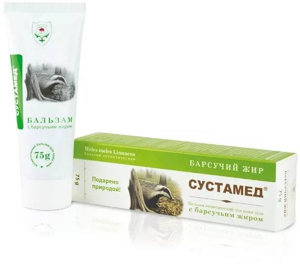 Сустамед с барсучьим жиром, бальзам, 75 г