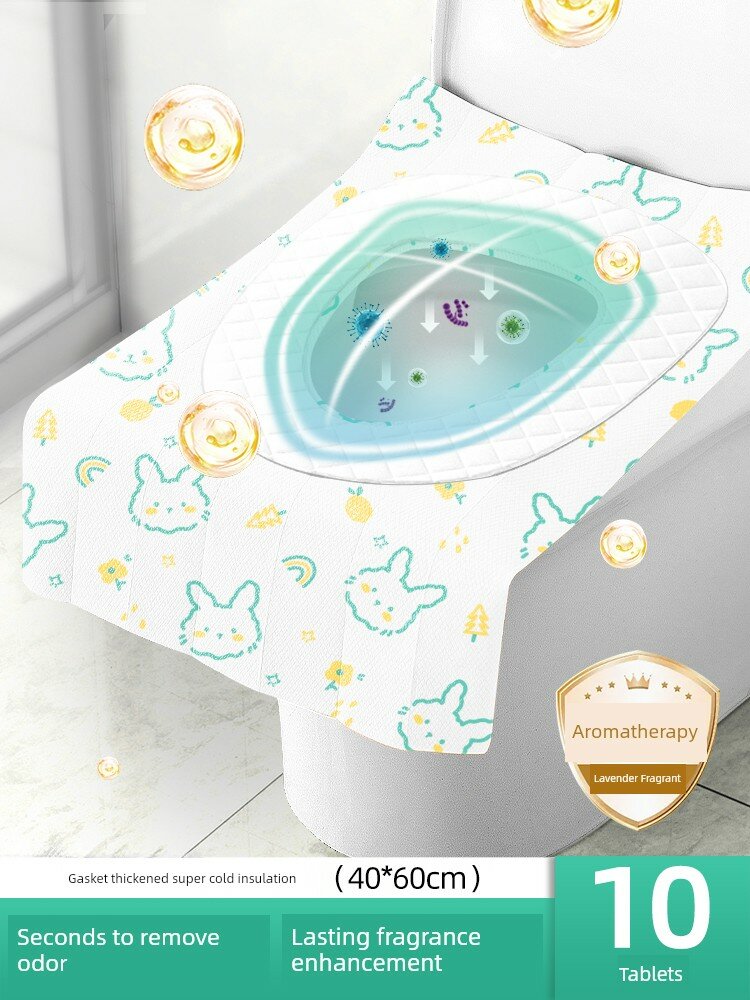 10 шт. ароматизированных одноразовых сидений с дезодорирующим ароматом, гигиена для путешествий