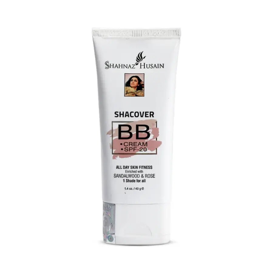 Shacover BB CREAM, SPF 20, Shahnaz Husain (шакавэ ББ крем, обогащен Сандалом и Розой, Универсальный тон, Шахназ Хусейн), 40 г.