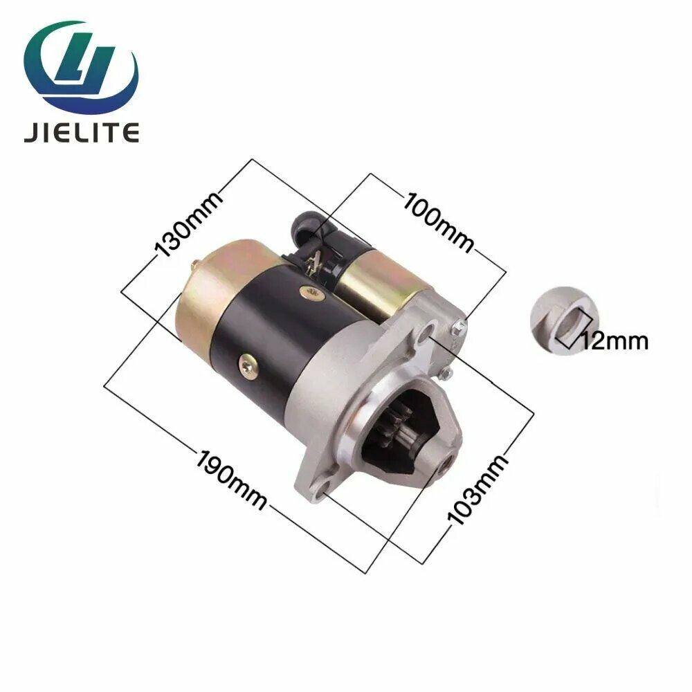 Стартовый двигатель QD114A 12V для двигателя с воздушным охлаждением 170F 178F 186F 192F