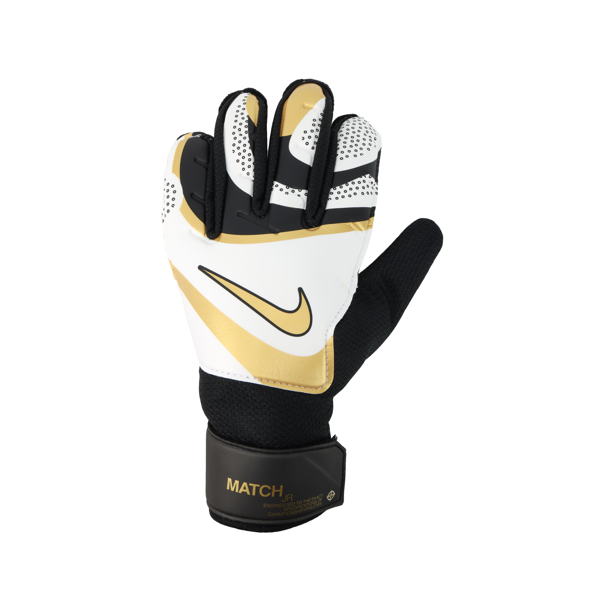 Спортивные перчатки детские Nike Gold, 4 EU, полиэстеровые, цвет: gold