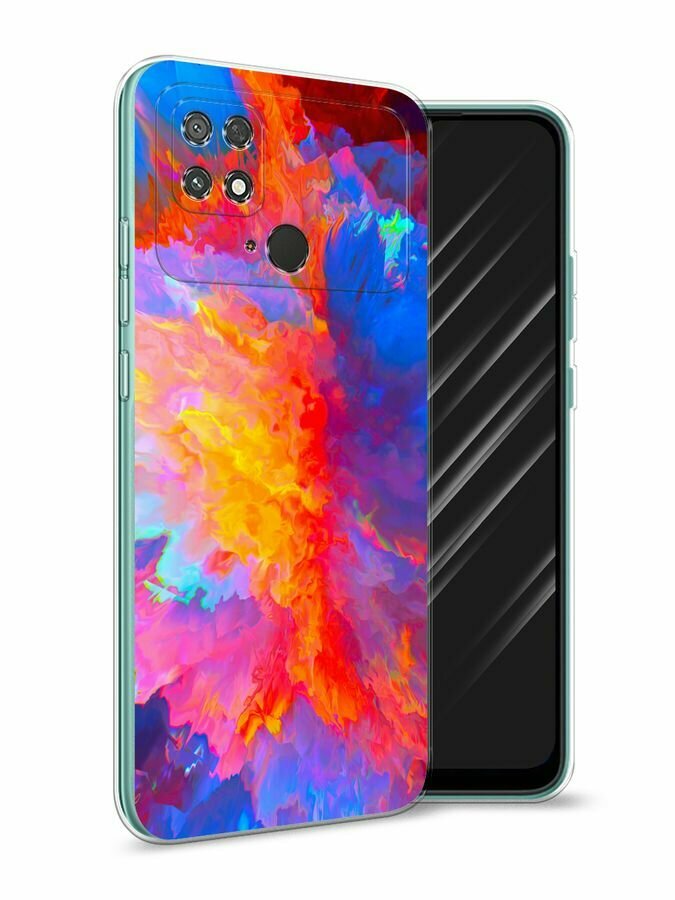 Чехол на Xiaomi Poco C40 / Сяоми Поко C40 с принтом яркий всплеск