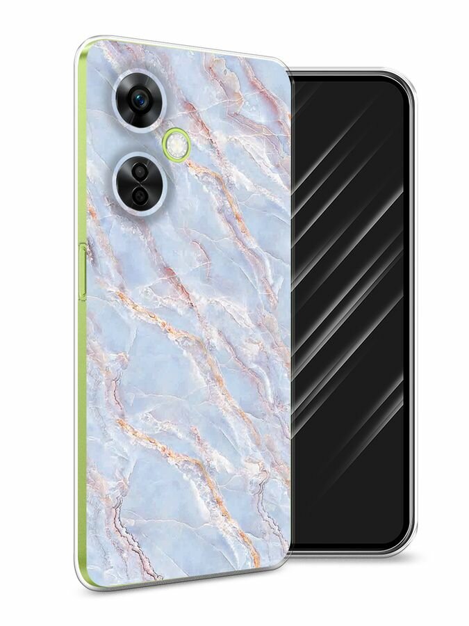 Чехол на OnePlus Nord N30 5G/CE3 LITE / Ван Плас Норд N30 5G/CE3 LITE с принтом "Сиреневый мрамор"