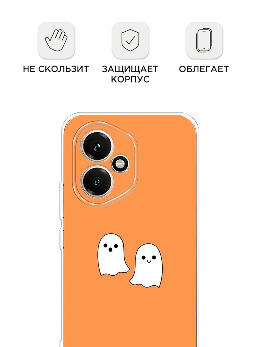 Силиконовый чехол на Honor 400 / Хонор 400 с принтом Cute ghosts — фото 1