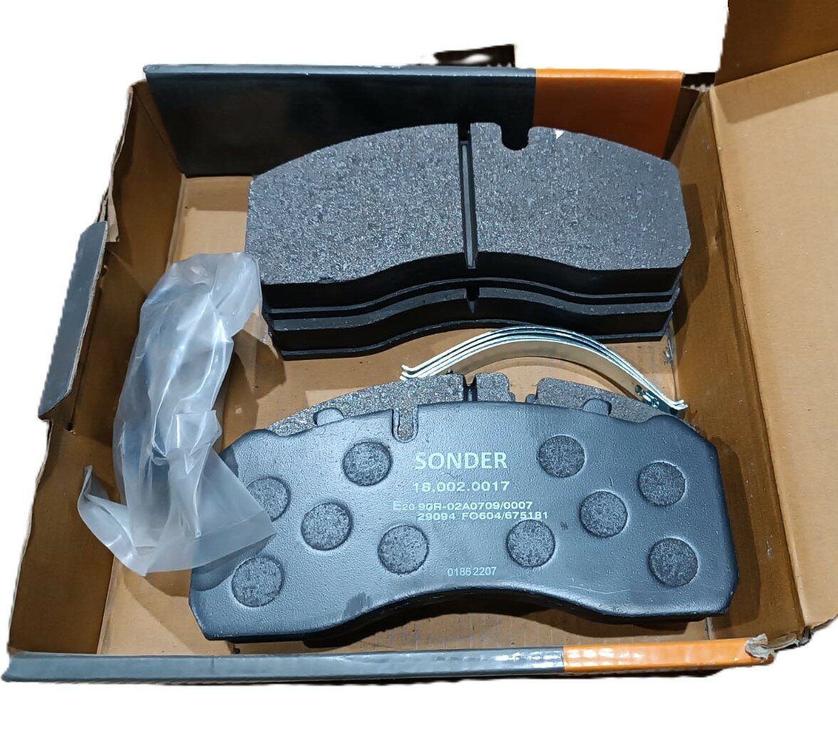 Колодки тормозные дискового тормоза mb, man, bpw (sonder)