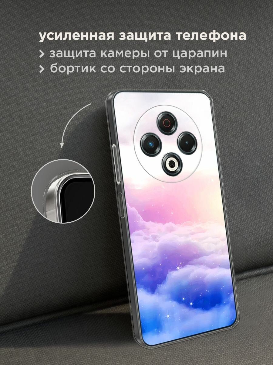 Силиконовый чехол на Tecno Spark 30 / Текно Спарк 30 с принтом "Небеса" — фото 1