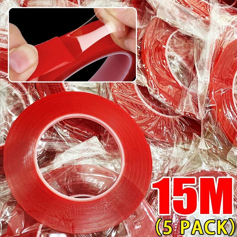 Акриловая двусторонняя лента 20мм x 15м (5 рулонов)