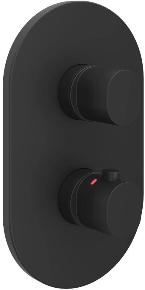 Термостат для ванны Ravak Chrome II CR II 067.20BL. O3. RB071 X070469 встраиваемый, черный матовый