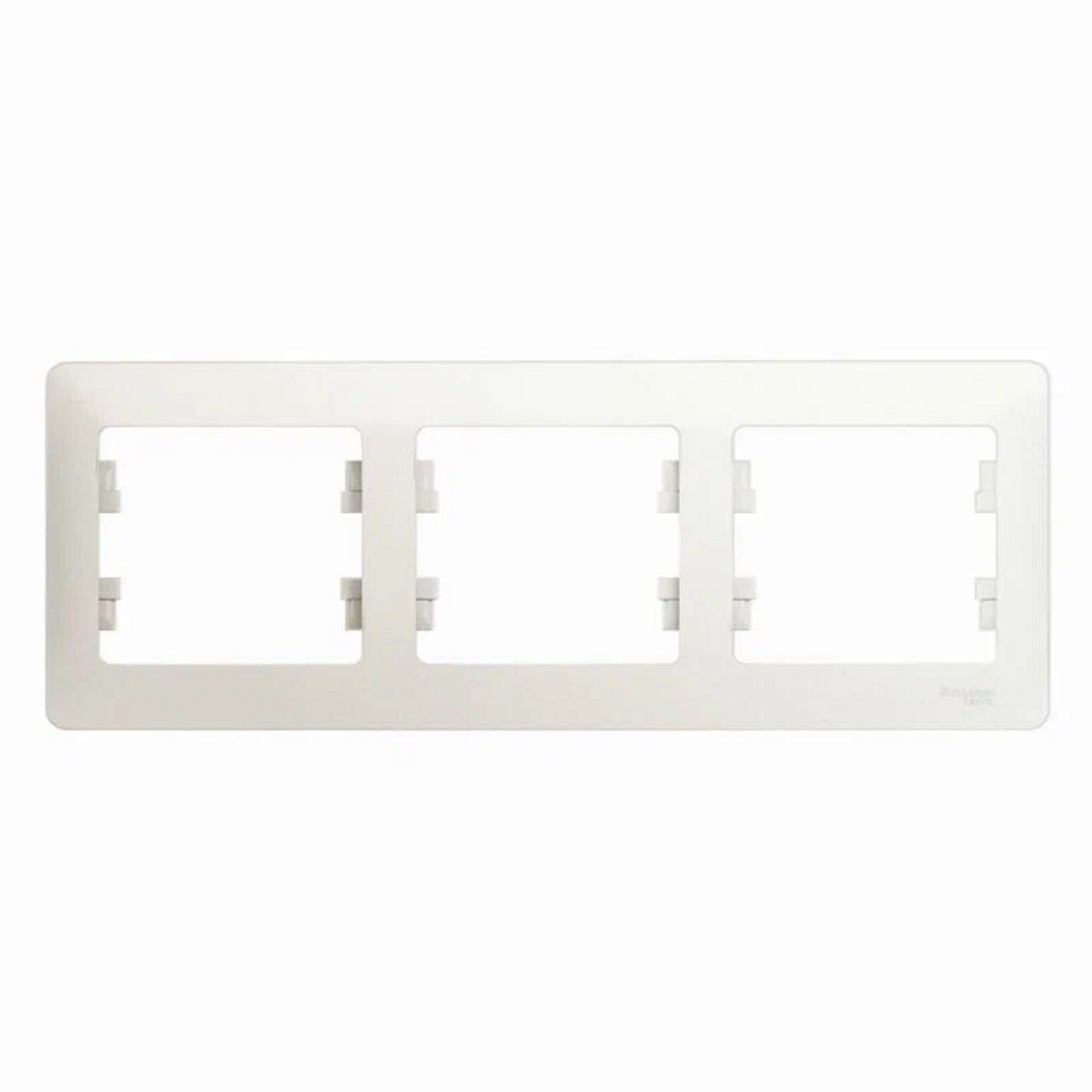 Рамка Schneider Electric "Glossa" GSL000603, перламутровый, встраиваемая, 3 гнезда