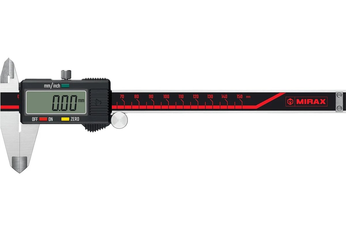 MIRAX электронный штангенциркуль 150 мм, стальной корпус, 34413-150 для точных измерений