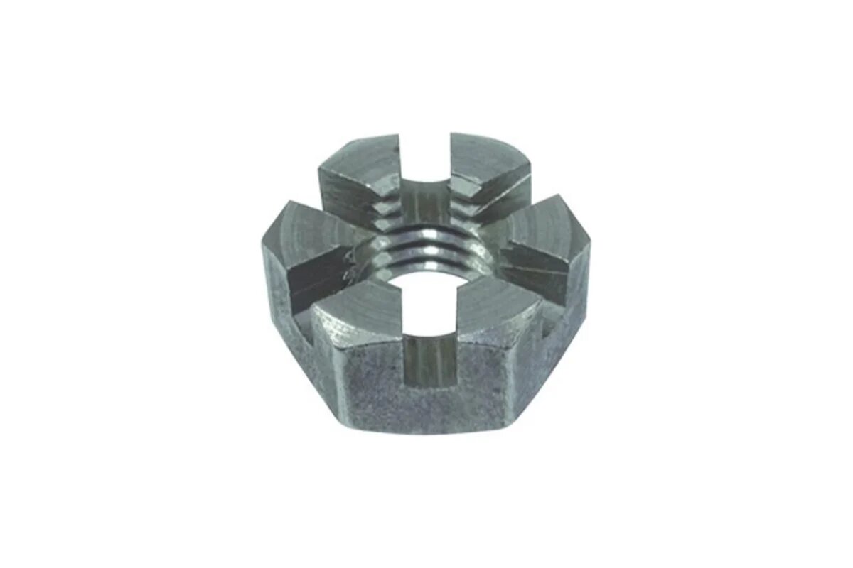 ЦКИ корончатая гайка DIN 937 М12 низкая 17H Б/П SW 19, 2 шт 4125019