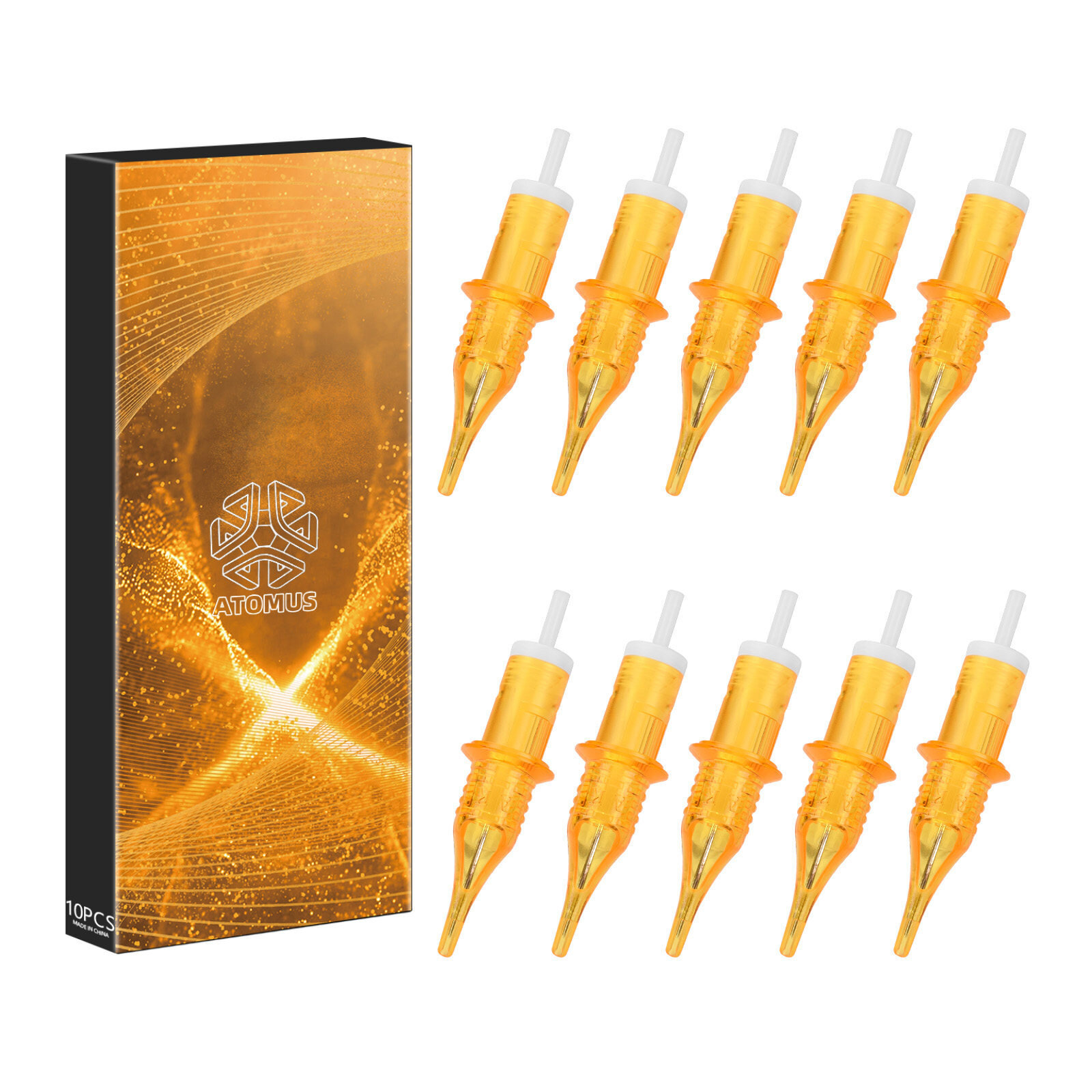 ATOMUS иглы для татуировки картриджи одноразовые 10 шт. картридж иглы для тату-машинки набор инструментов для татуировки принадлежности для роторной тату-машинки беспроводная тату-ручка