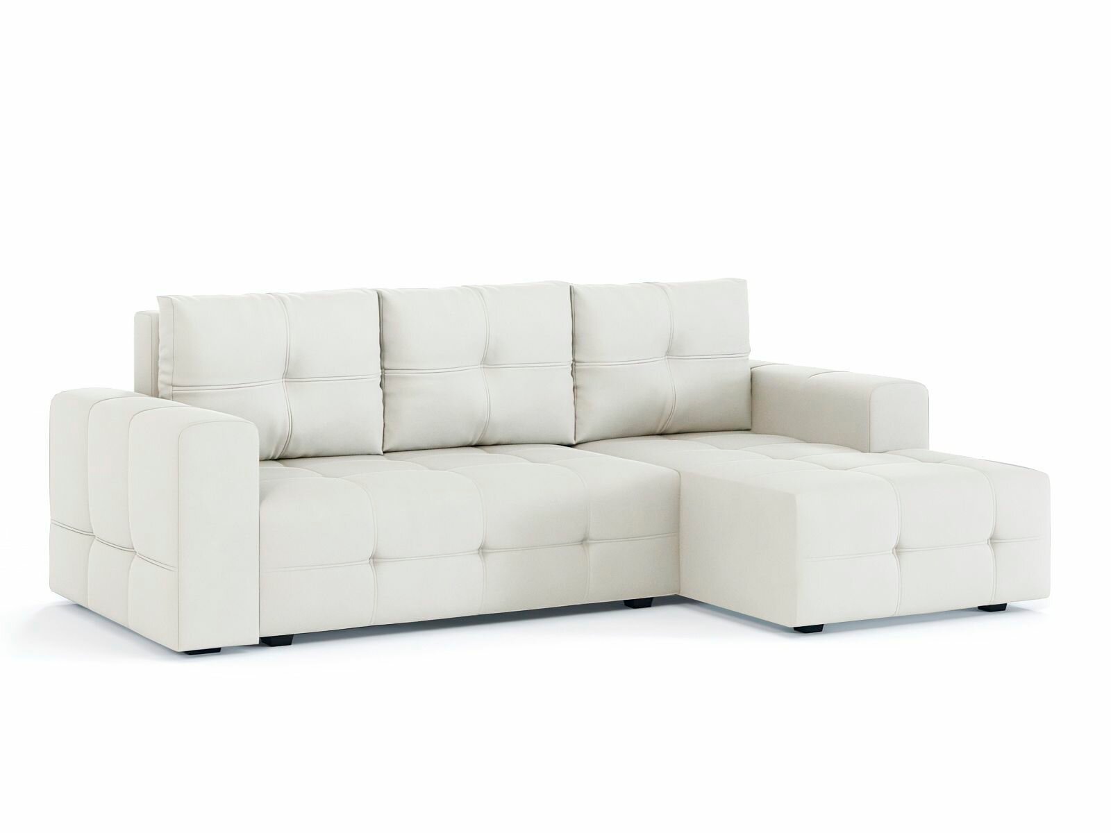 Угловой диван Прадо, еврокнижка, угол левый/правый, велюр Зара Крим 02