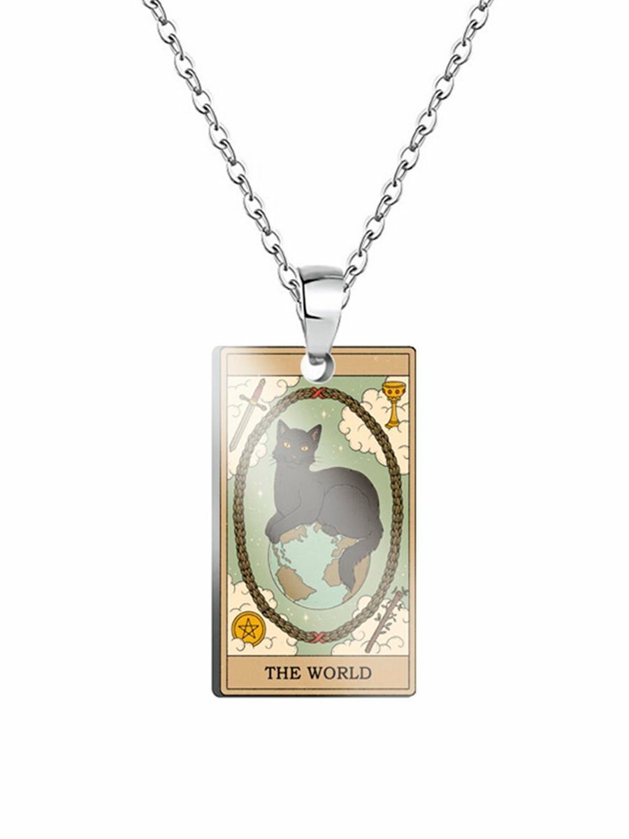 Кулон Аркан Мир / Талисман Подвеска карты Таро Уэйта / The World