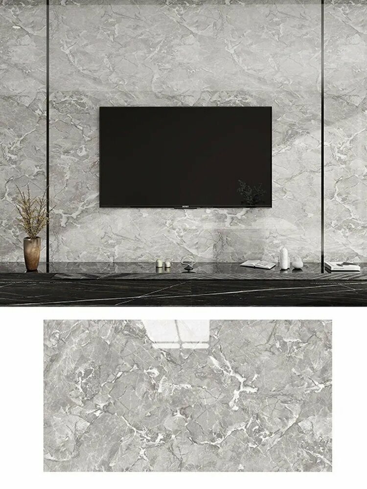 Самоклеящиеся стеновые панели с мраморным узором, ПВХ панель 60х30 см, огнестойкие водостойкие и быстрый монтаж, для кухни, ванной, гостиные, спальни, акцентных стен