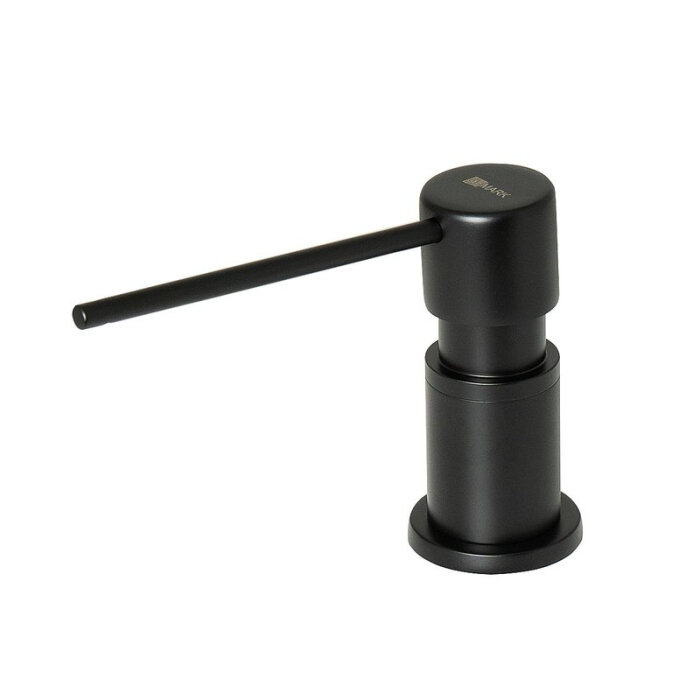 Дозатор для жидких моющих средств Lemark LM8203BL, врезной, цвет: чёрный матовый