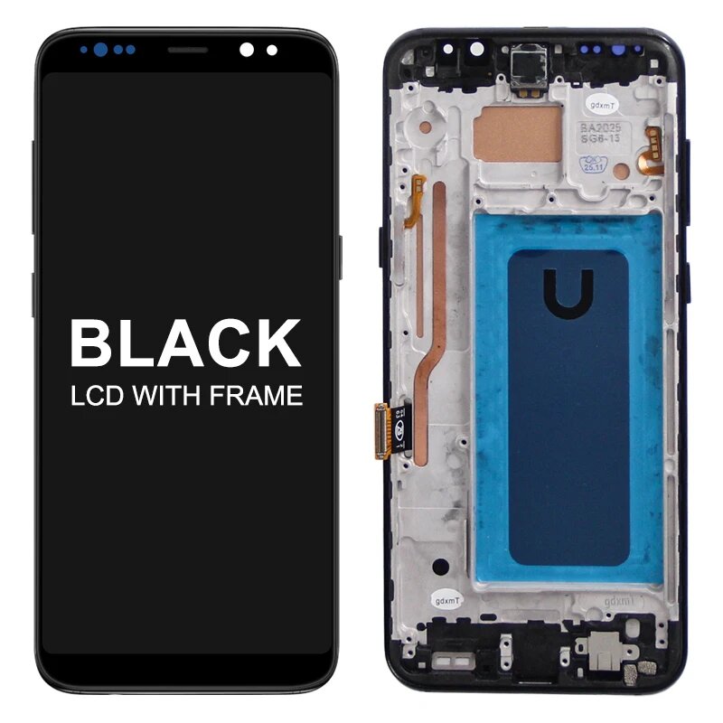 TFT-экран для Samsung Galaxy S8 + S8 Plus G955 G955F G955FD ЖК-дисплей цифровой сенсорный экран в сборе со заменой рамки Black Frame