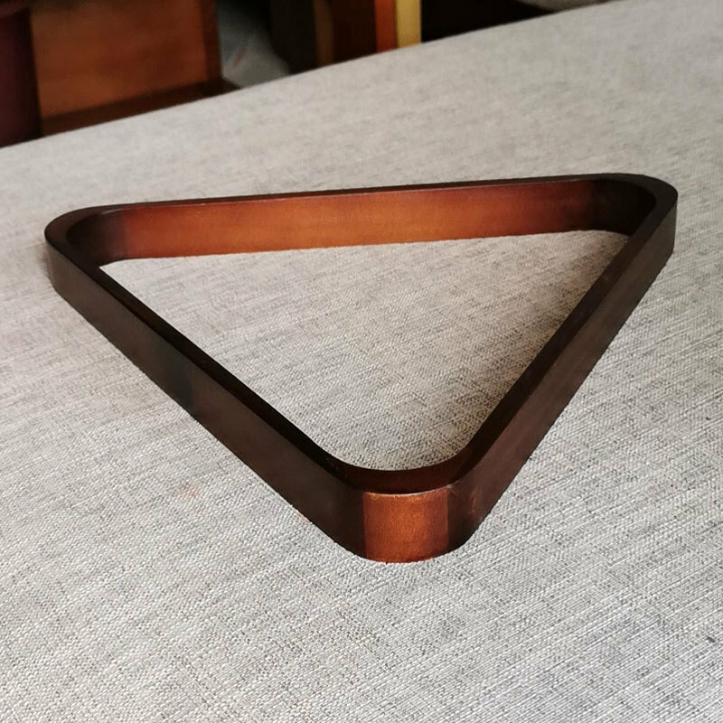 Трапеция для биллиарда 57.2 мм из цельного дерева треугольная рама для британского, американского, фэнси-ноллбола, свинг-бола ( Бордовый цвет)