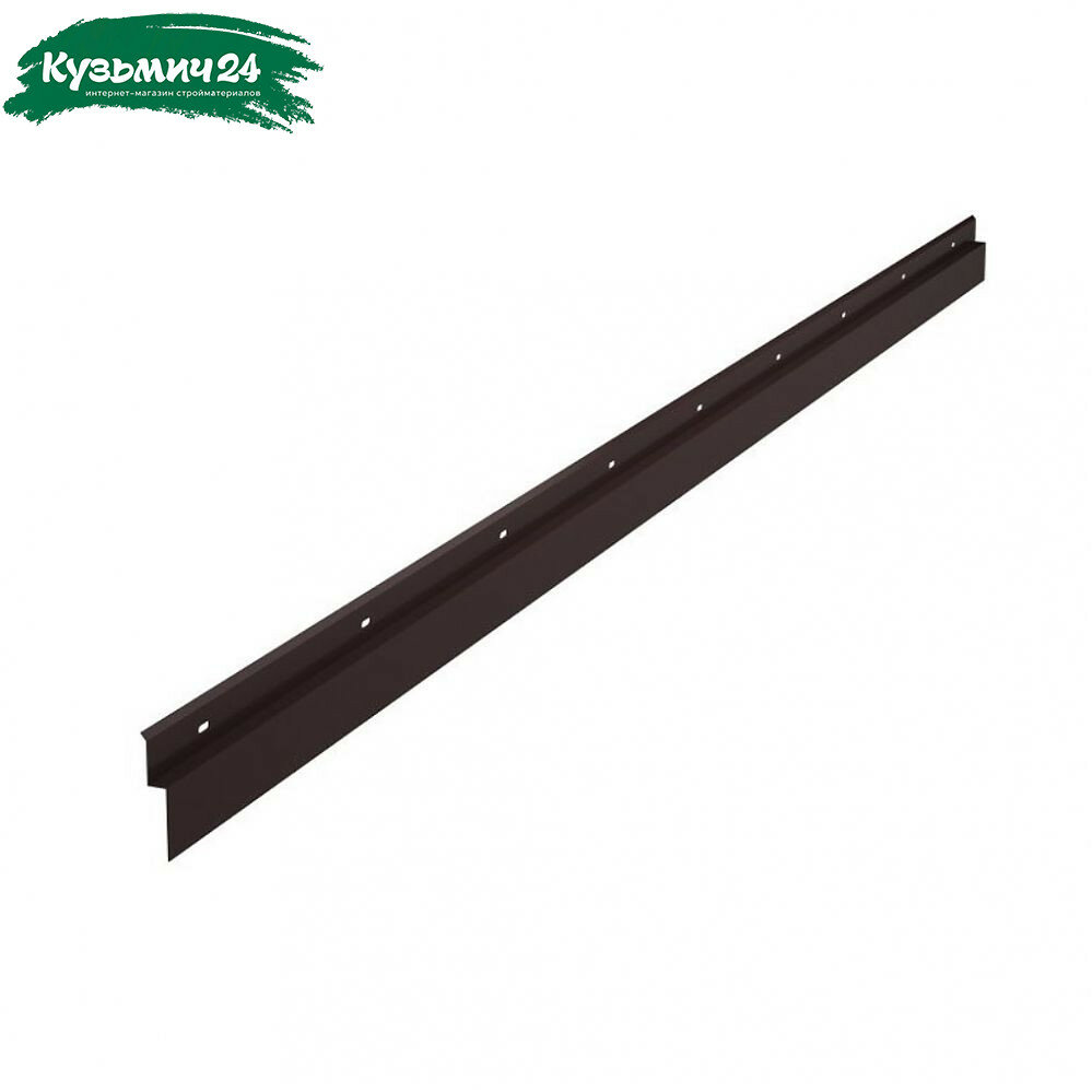 Планка прижимная для Плантера, ПВХ, черный, 1.2х80х2000 мм, 1 шт.