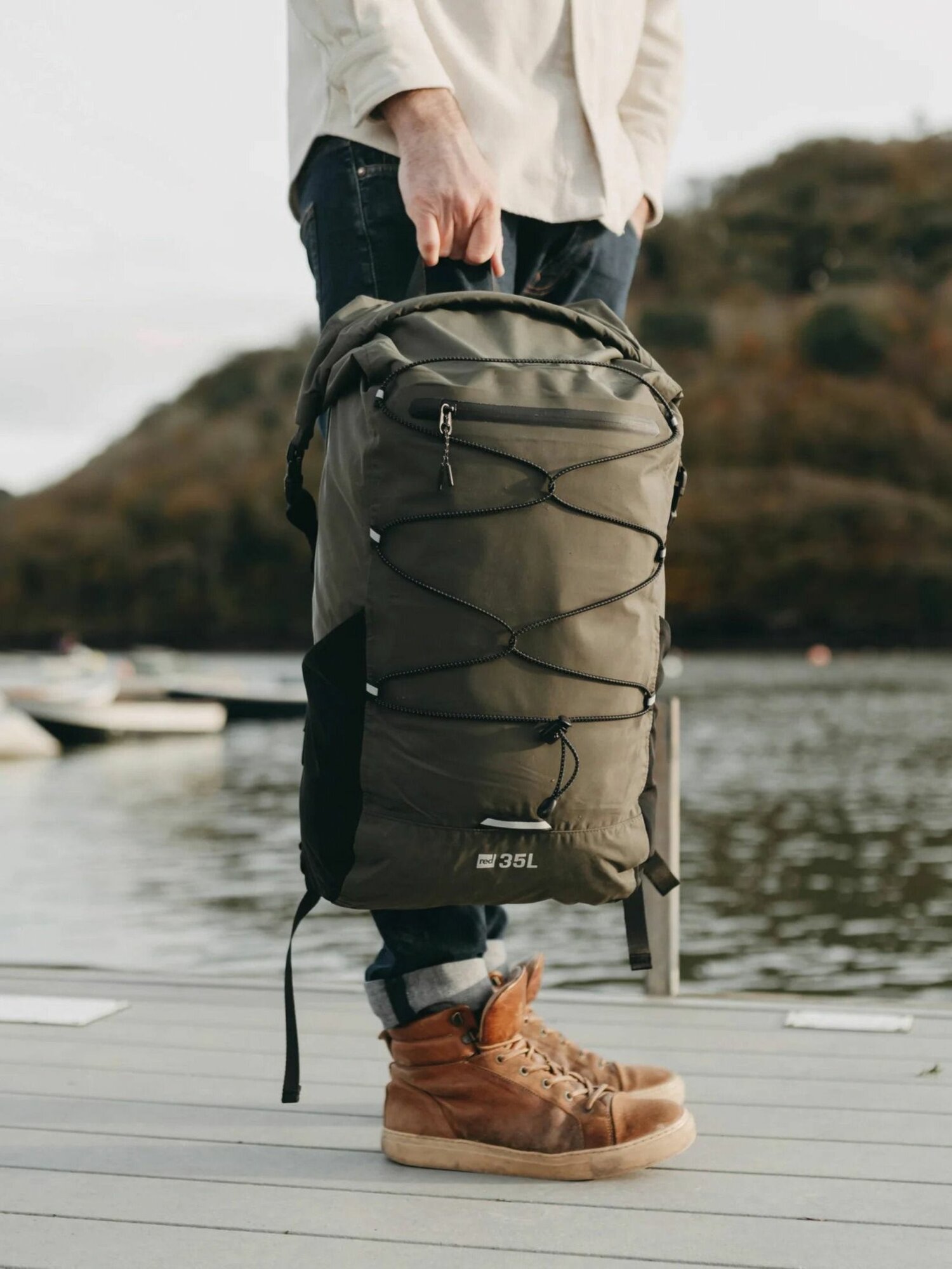 Рюкзак непромокаемый легкий RED PADDLE Lightweight Waterproof Backpack 35L хаки