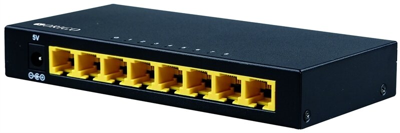 Коммутатор неуправляемый ORIGO Unmanaged Switch, 8x1000Base-T, metal case