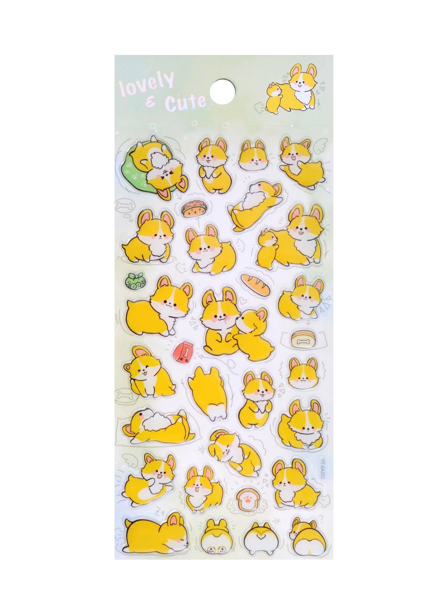 Наклейки Корги, PVC