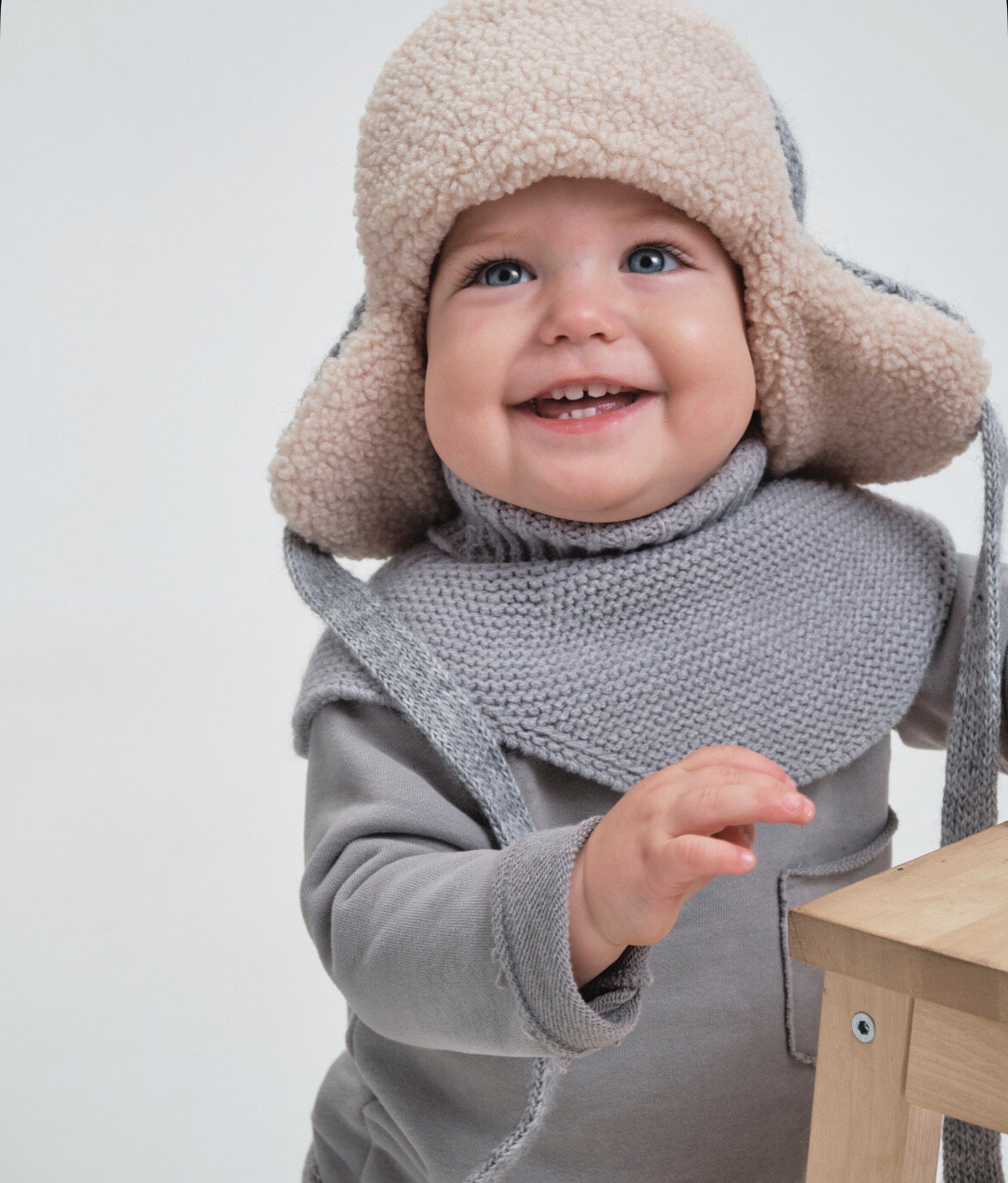 Шапка-ушанка для новорожденного (10 мес. - 2 года) для мальчиков