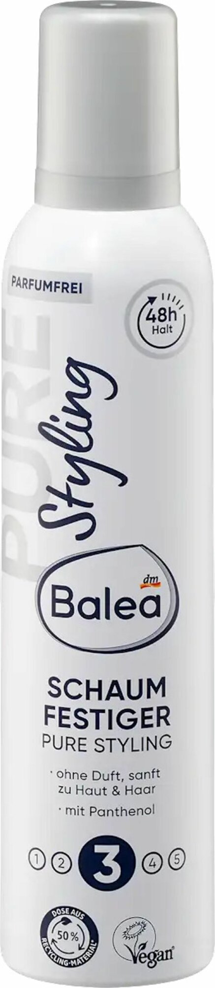 Мусс для укладки Balea - Pure Styling, 250мл, 1шт