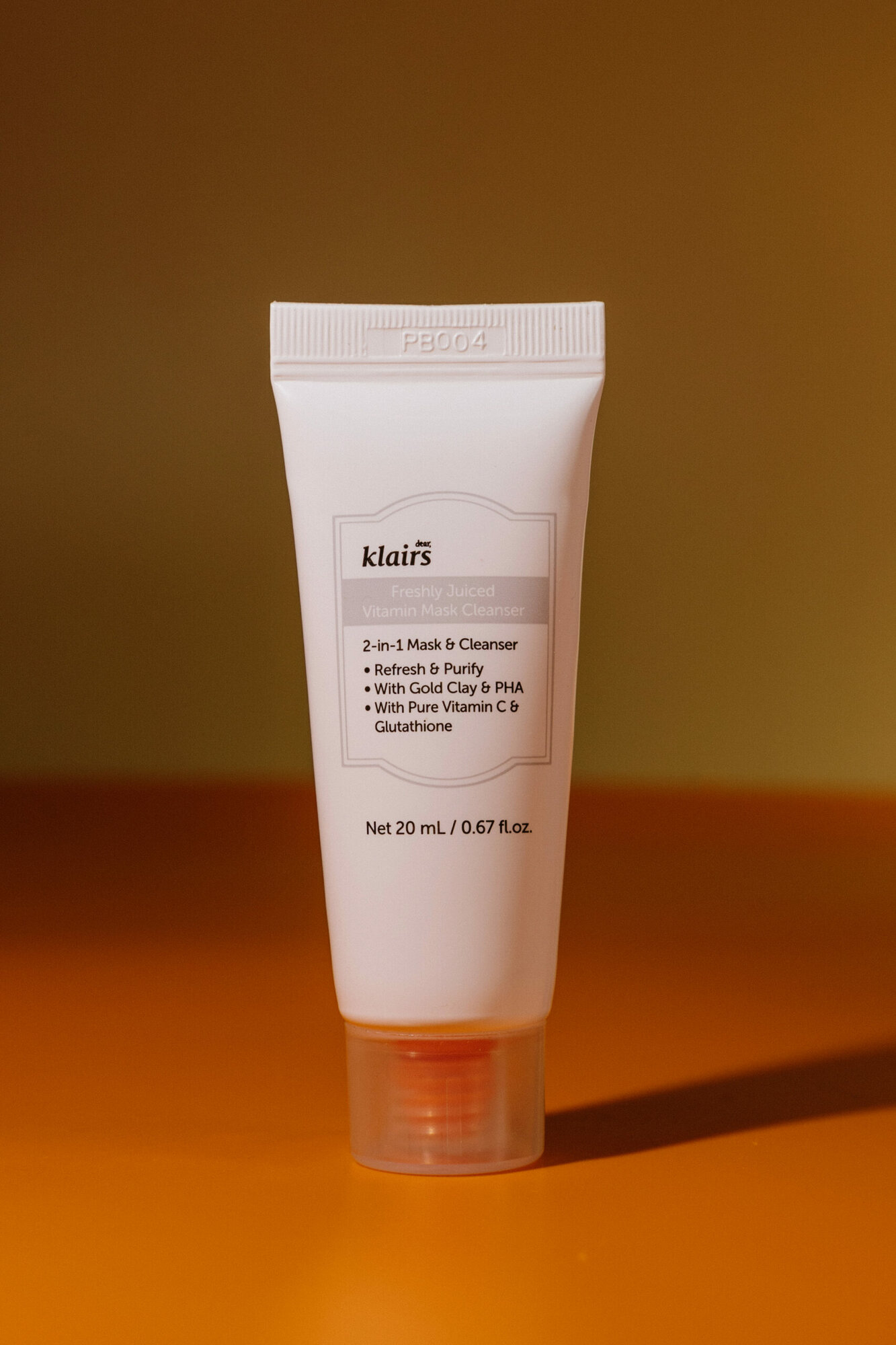 Dear, Klairs Витаминная маска-пенка для умывания Freshly Juiced Vitamin Mask Cleanser, 20ml