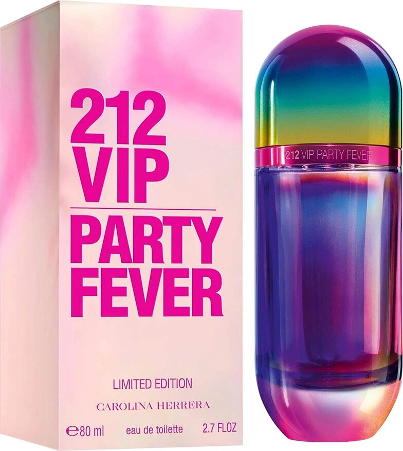 Carolina Herrera 212 VIP Party Fever 80 мл, Туалетная вода женская