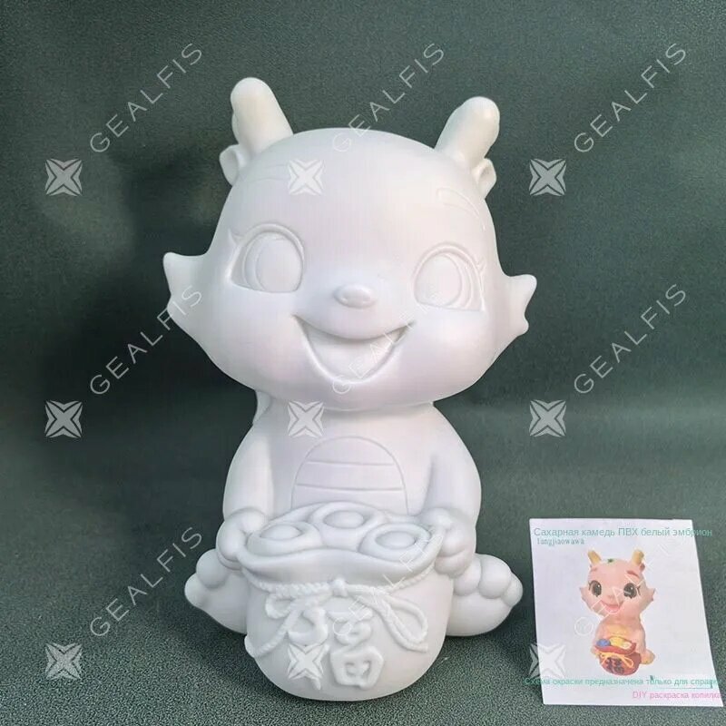 Набор для творческого обучения/раскрашивание гипсовых статуй/набор для рисования, раскрашивание гипсовых статуй 12 цветами и двумя кистями