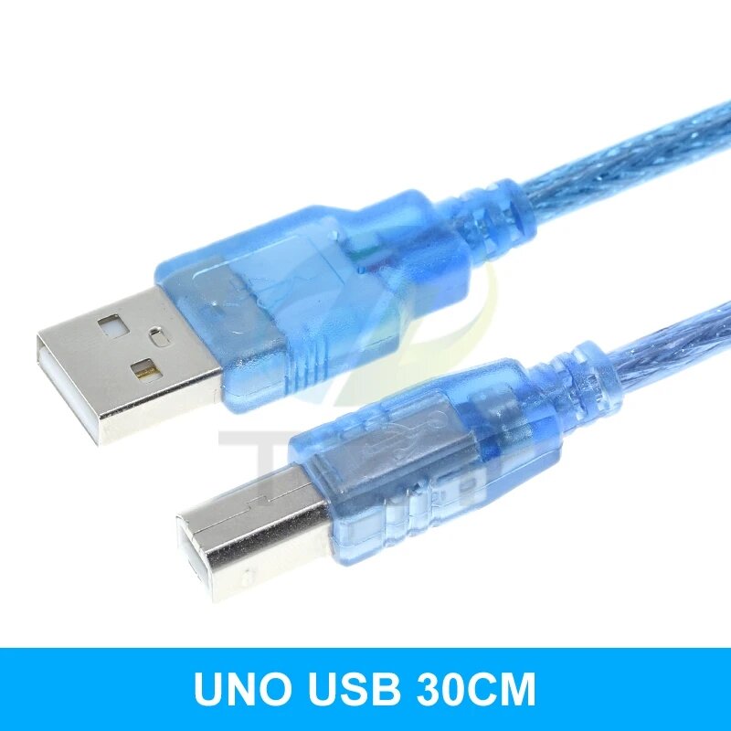 USB-кабель 30 см для Arduino синий TZT