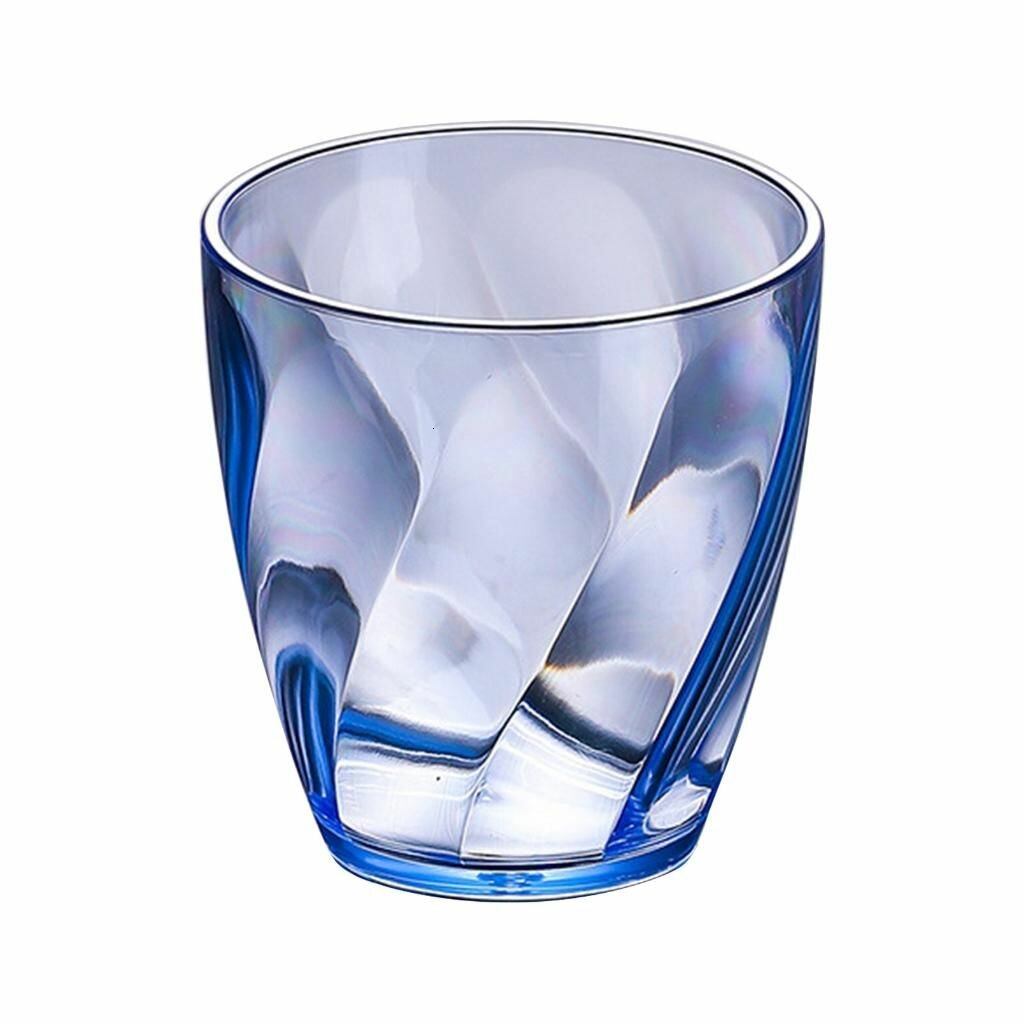 Ударопрочные акриловые бокалы, небьющиеся пластиковые чашки для вина и шампанского, Павлиний синий
